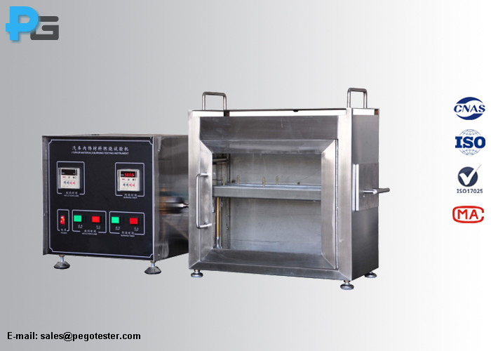 FMVSS302 SUS304 Poziomy tester palności pojazdu